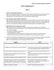 Svvt Assignment Docx Rishi Kumar Reddy Pebbeti Svvt Assignment Part What