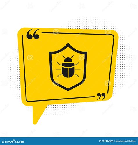 Black System Bug Concept Icon Isolated On White Background Code Bug