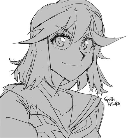 Ryuko Sketch Sai1 By Gothasuka On Deviantart