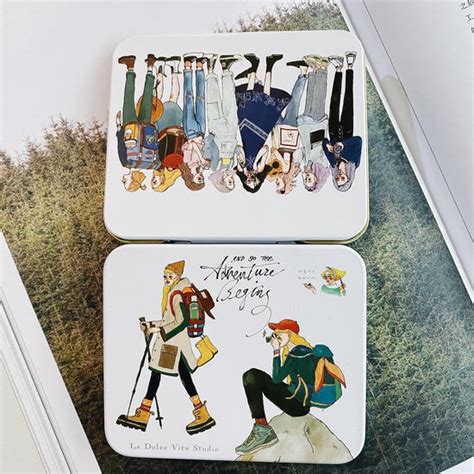 La Dolce Vita Tin Girls Stickers Bon Voyage 30pcs Pinky Elephant