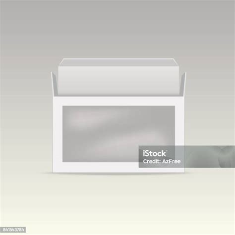 창 열기 제품 골 판지 포장 상자입니다 전면 보기 벡터 일러스트 레이 션 0명에 대한 스톡 벡터 아트 및 기타 이미지 0명 3차원 형태 개념 Istock