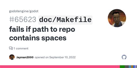 `doc makefile` fails if path to repo contains spaces · issue 65623