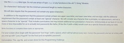 Solved 2 Password Verifier Imagine You Are Developing A