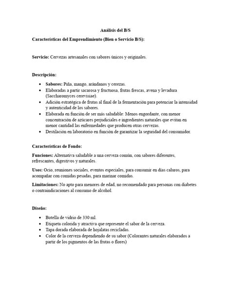 Análisis Del B S Pdf