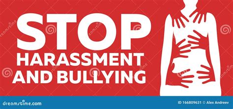 Stop Sexual Harassment Background Banner Vector Illustration
