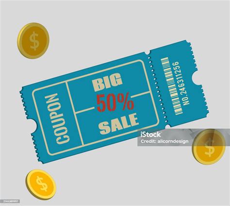 3d 현대 할인 다른 Cupons 바우처 벡터 일러스트 레이 션 복고풍 색상의 T Voucher Couponvoucher 카드 캐쉬백 템플릿 디자인 쿠폰 코드 프로모션