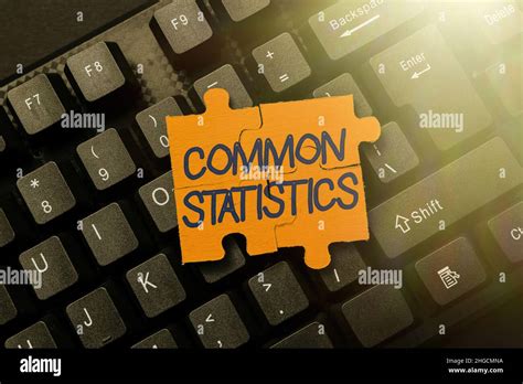 Conceptual Caption Common Statistics Conceptual Photo Deals With Collection Analysis Etc Of