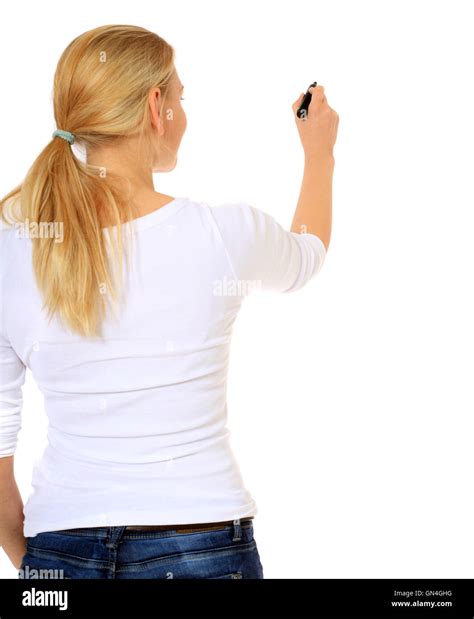 Attractive Blond Woman Stock Photo Alamy