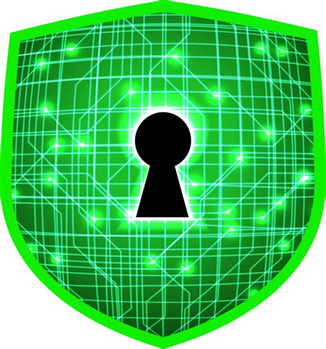 Modern Cybersecurity Technology Background With Shield 24640689 Png