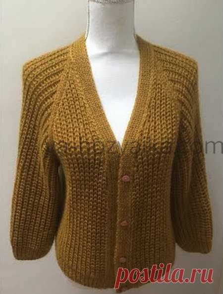 Кардиган спицами реглан сверху мастер класс Связать кардиган спицам кардиганы Постила