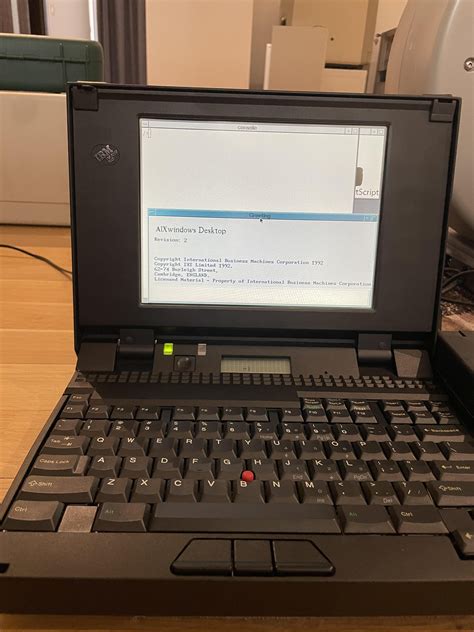 Ibm Rs 6000 N40 Running Aix 3 2 5 And Ibm Risc Based Thinkpad 860 R Retrobattlestations