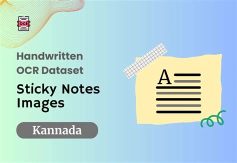 Kannada Handwritten Sticky Notes Ocr Image Dataset