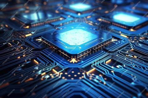 Premium Photo System Of Digitalization Processor Or Neural Networks Of Artificial