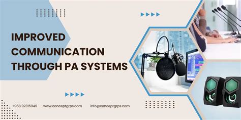 Public Address Systems For Effective Communication Concept Group