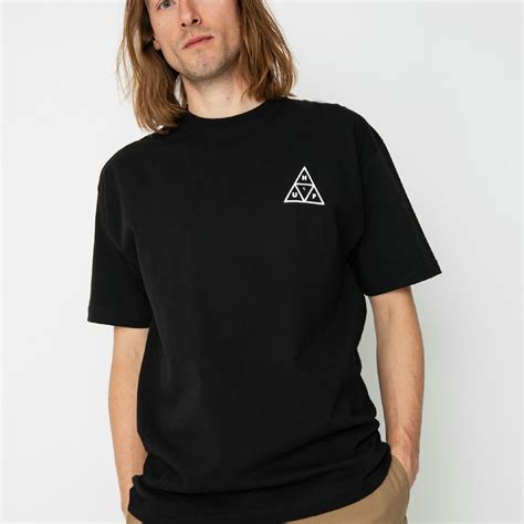 Huf Triple Triangle T Shirt Black Black