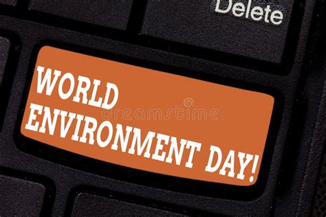 Word Writing Text World Environment Day Business Concept For Awareness