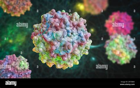 Adeno Associated Viruses Computer Artwork Adeno Associated Viruses Aavs Are The Smallest