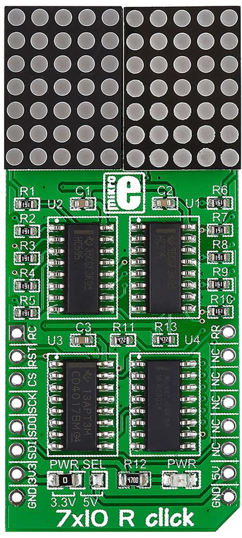 Mikroe 1993 Mikroelektronika Placa De Display Display De Matriz De