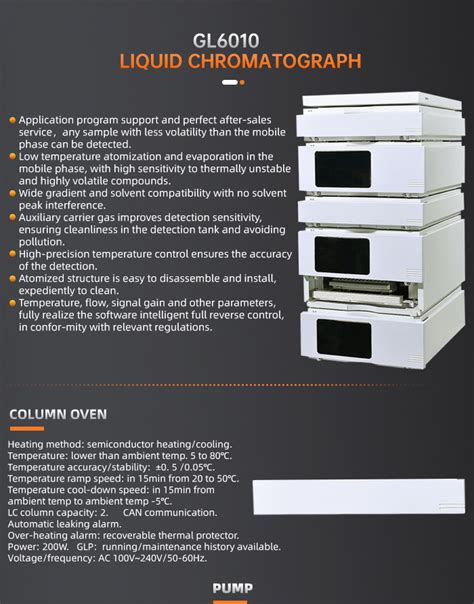 Gltech High Performance Liquid Chromatography Laboratory Analytical Device Hplc System Machine