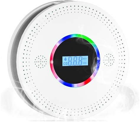 Combination Smoke Alarm And Carbon Monoxide Detector With Digital Display Smoke And Carbon