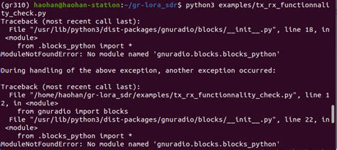 Error No Module Named Gnuradioblocksblockspython · Issue 40 · Tappareljgr Lorasdr · Github