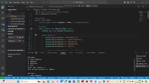 Video Omkar Surve On Linkedin Task 3 Completed Atm Interface Intershipcodsoft