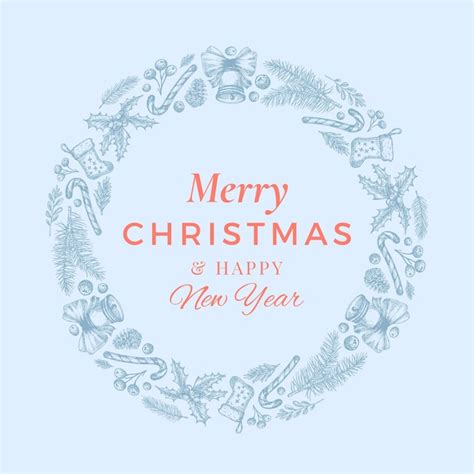 레트로 타이포그래피와 추상 휴가 레이블 무료 벡터