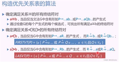 编译原理10：算符优先、firstvt和lastvt集合、最左素短语 算符优先分析法的lastvt csdn博客