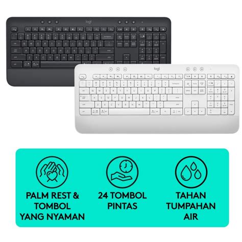 Jual Logitech Signature K650 Keyboard Wireless Bluetooth Comfort Shopee Indonesia