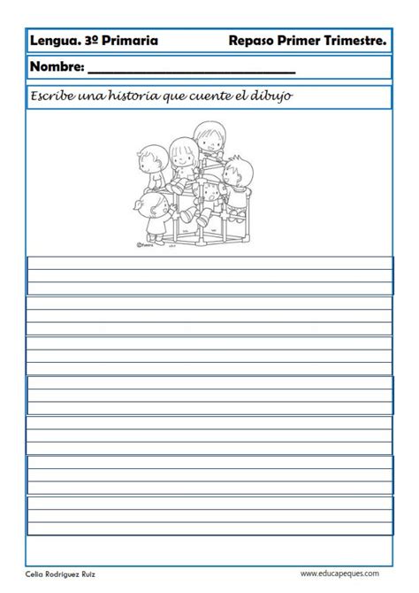 Tareas Ejercicios Y Actividades De Lengua Para Niños De Tercer Grado
