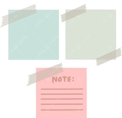 메모 스티커 샤비시크 컬러 노트 일러스트 메모지 종이 포스트잇 메모 스티커 메모 알림 Png 일러스트 및 Psd 이미지 무료 다운로드 Pngtree