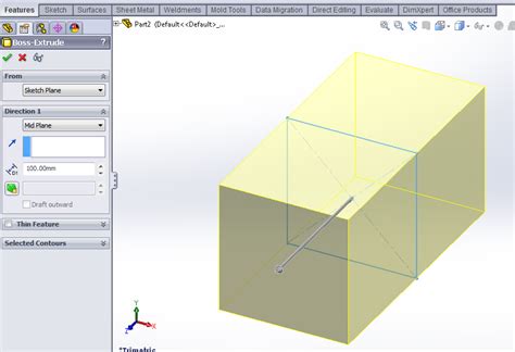 Boundary Cut Feature In SolidWorks SolidWorks Tutorials