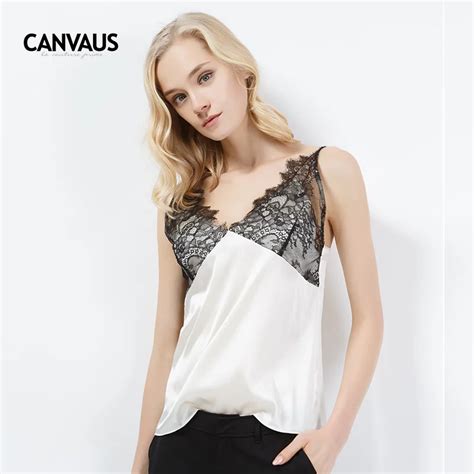 Office Lady Sexy Lace Tank Top Women V Neck Sleeveless Blackless Halter