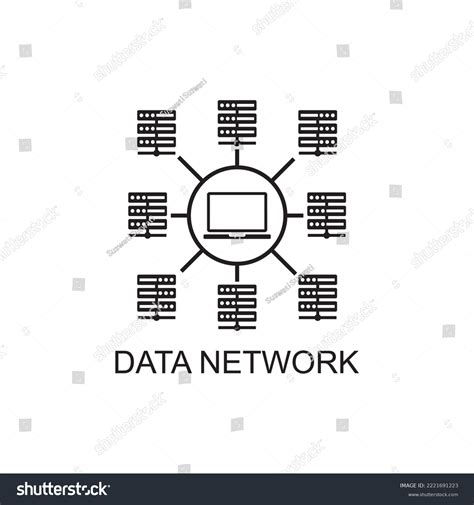 Data Network Icon Technology Icon Stock Vector Royalty Free 2221691223 Shutterstock