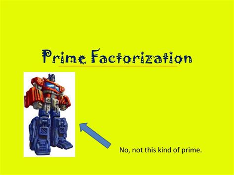 Ppt Prime Factorization Powerpoint Presentation Free Download Id