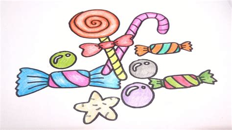 How To Draw Candy Toffy Cartoon Youtube