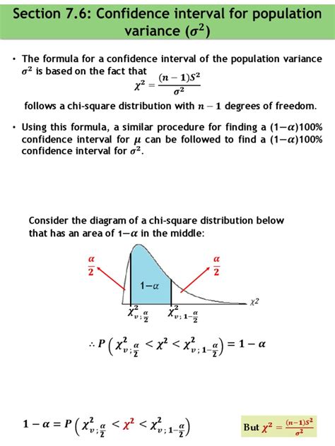 Sec 7 6 And 7 7 Ci For Variance And Proportion 2020 Pdf Confidence