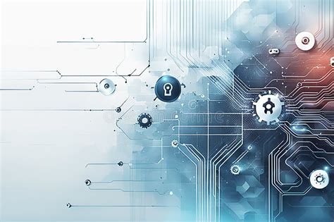 Abstract Data Technology Background With A Network Grid And Particles Connected Sci Fi Digital