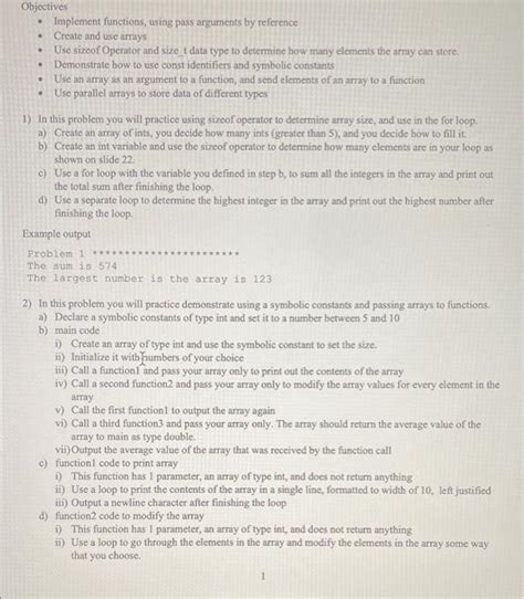 Solved Please Use The Lauguage C And Simple Syntax For The