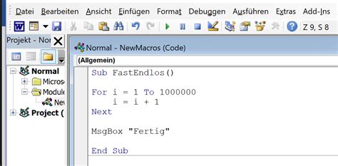 vba makro abbrechen endlosschleife stoppen