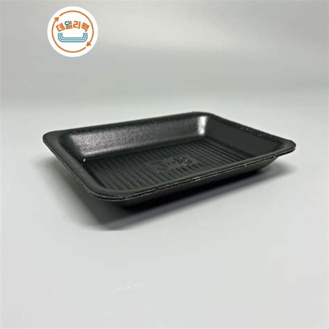 [1000개] Psp트레이 J 8호 흑색 스티로폼트레이 정육수산야채포장용기 일회용용기 데일리팩 식품포장용기 전국최다보유 반찬가게 반찬용기 고민 한번에 해결 D12pack