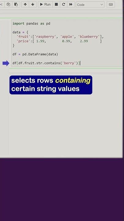 Check For A Substring In A Pandas Dataframe Column In Python Youtube