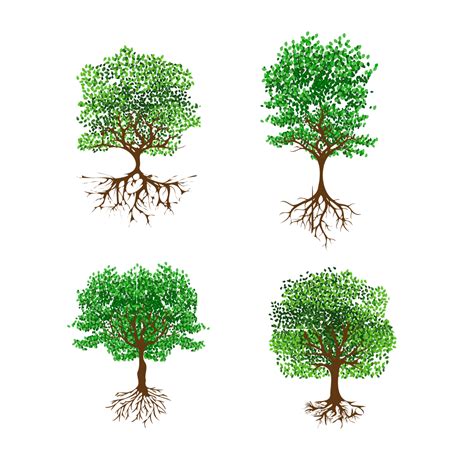 Free Tree With Roots Vector Template To Edit Online