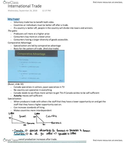 Econ 200101 Lecture Notes Fall 2018 Lecture 11 Opportunity Cost