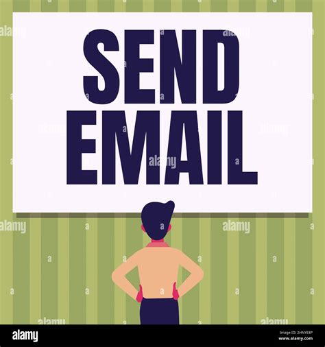 text sign showing send email business approach the system for using computers to send messages