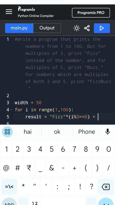 🚀 This 3 Line Python Code Will Blow Your Mind 🤯 Fizzbuzz Oop In Just 30 Seconds ⏱️