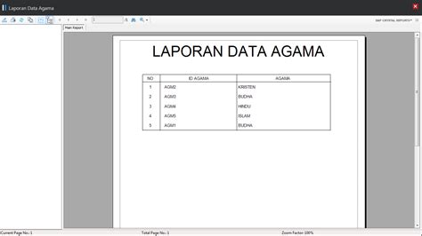 Vbku Adalah Blogku Cara Membuat Report Dengan Crystal Report Di