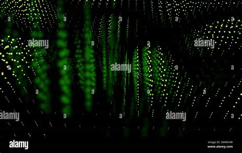 Hypnotic Particle Flows With Light Effect Design Luminous Particles Move In Streams With Light