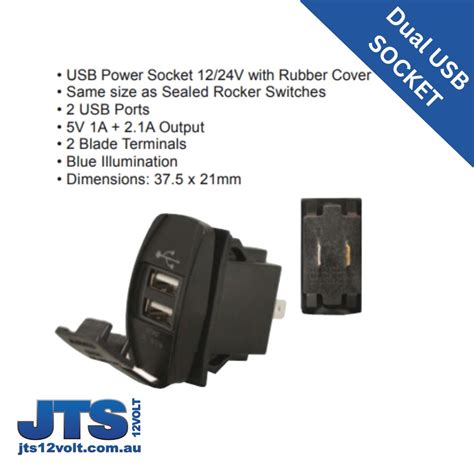 Dual Port Usb Socket 12volt Dual Battery Diy Jts12volt