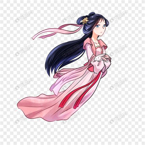 卡通嫦娥人物元素素材下载 正版素材401527756 摄图网